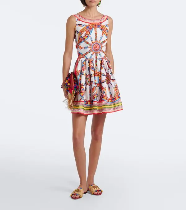 Dolce & Gabbana Caretto Cotton Minidress