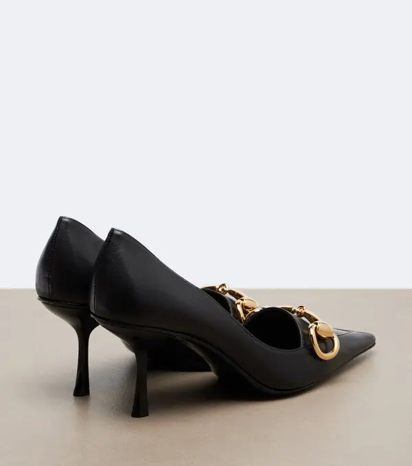 Gucci Boulevard Horsebit Leather Pumps