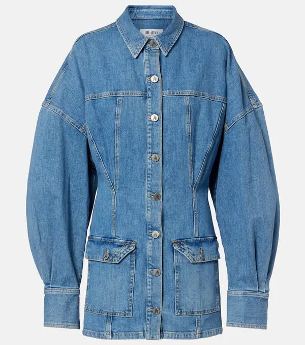Attico Denim Mini Dress - Blue