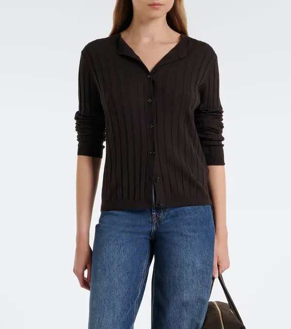 Jardin Des Orangers Ribbed Virgin Wool Cardigan
