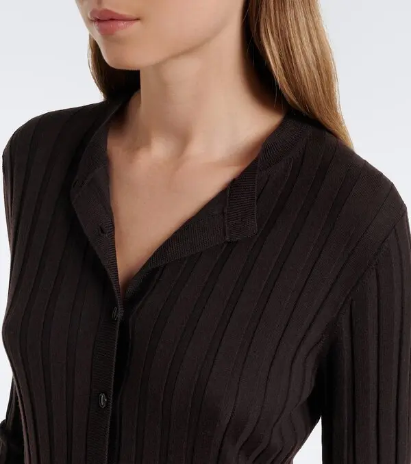 Jardin Des Orangers Ribbed Virgin Wool Cardigan