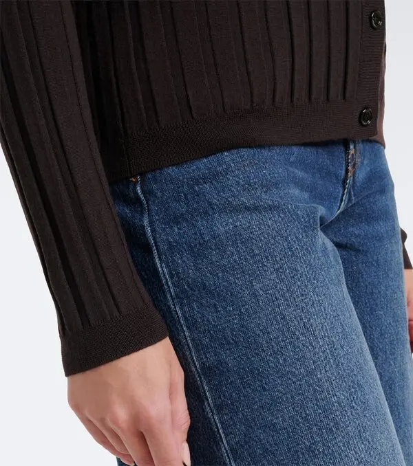 Jardin Des Orangers Ribbed Virgin Wool Cardigan