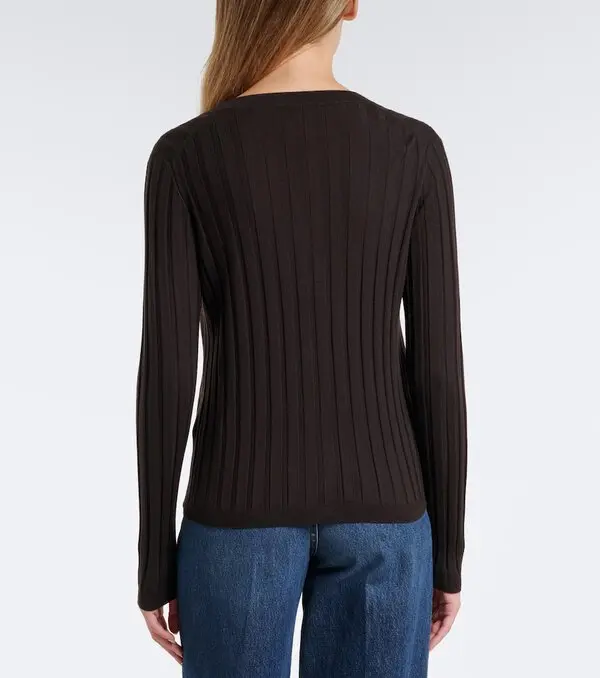 Jardin Des Orangers Ribbed Virgin Wool Cardigan