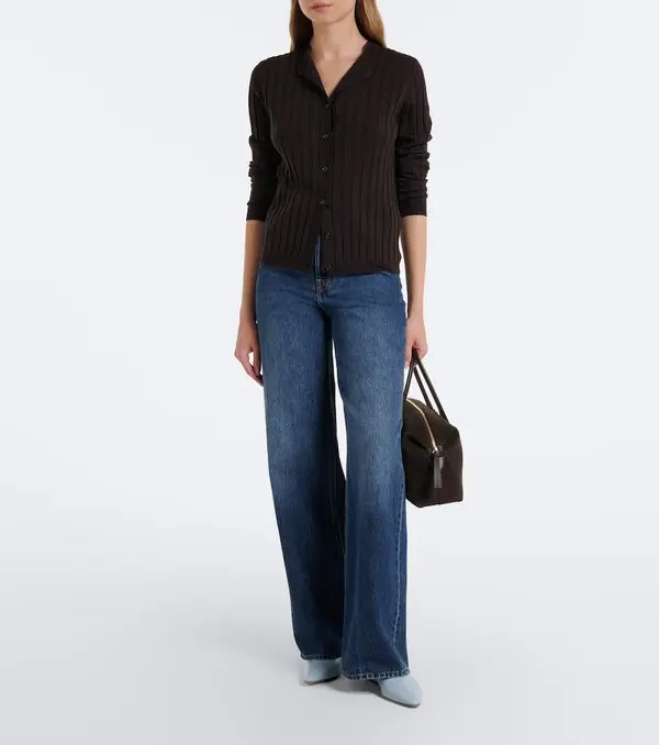 Jardin Des Orangers Ribbed Virgin Wool Cardigan