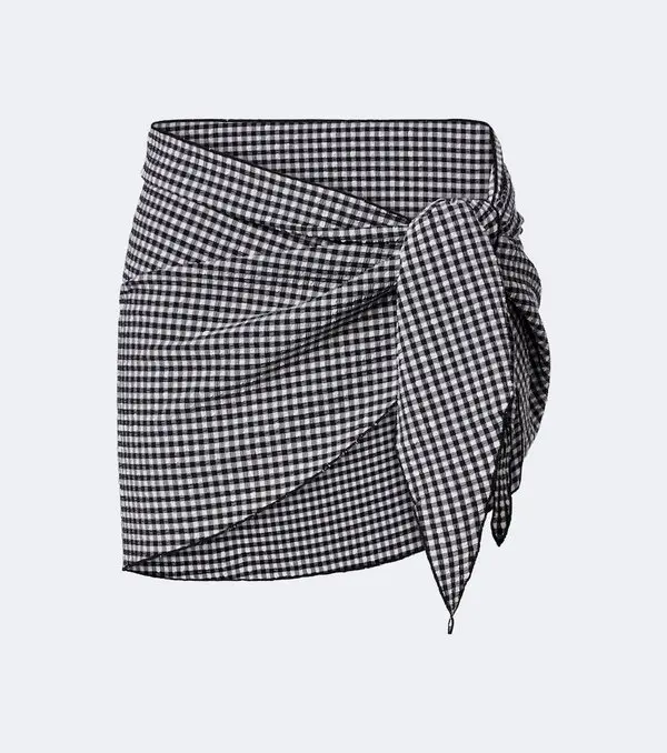 MONTCE Gingham Beach Cover-up - Black