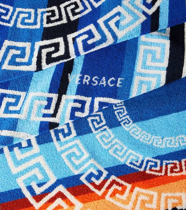 Versace Striped Cotton Terry Towel