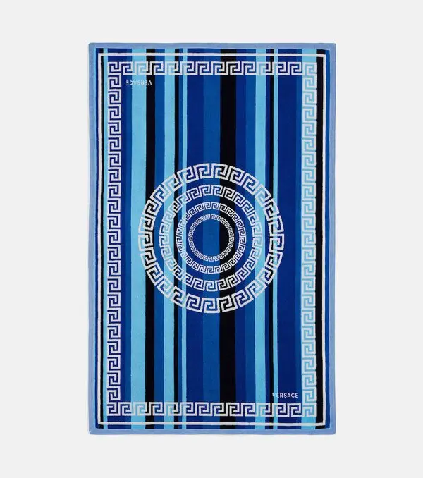 Versace Striped Cotton Terry Towel
