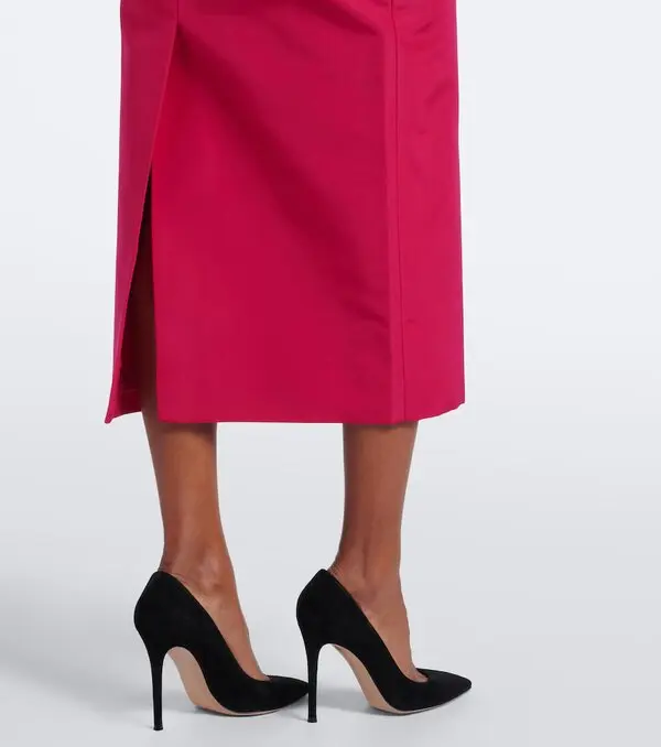 Carolina Herrera Off-shoulder Silk Faille Cocktail Dress