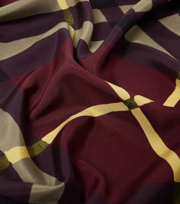 Burberry Check Silk Twill Scarf