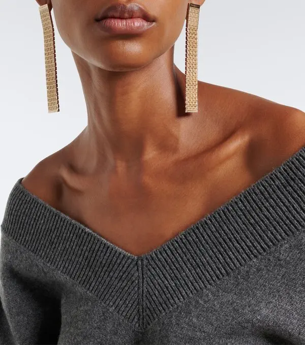 TOM FORD Plated Brass Drop Earrings