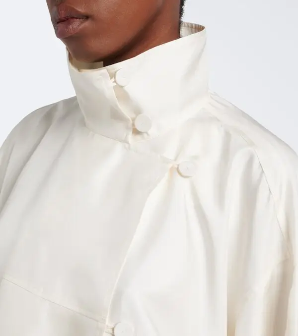 RÓHE Silk Blouson Jacket - White