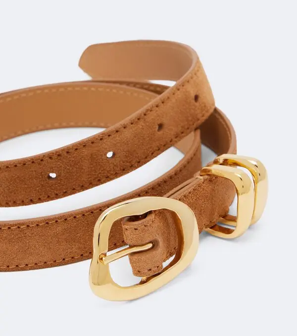 AMANU Suede Belt With Buckle Fastening