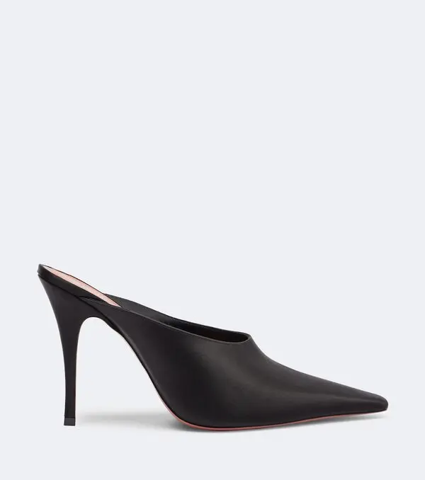 Amina Muaddi Felicia Satin Mules