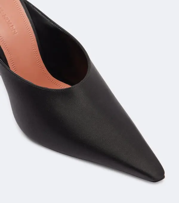 Amina Muaddi Felicia Satin Mules