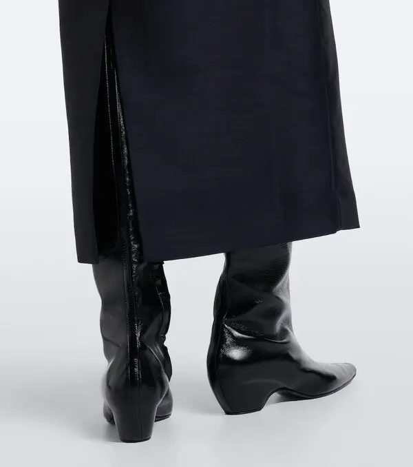 RÓHE Draped Open-back Midi Dress
