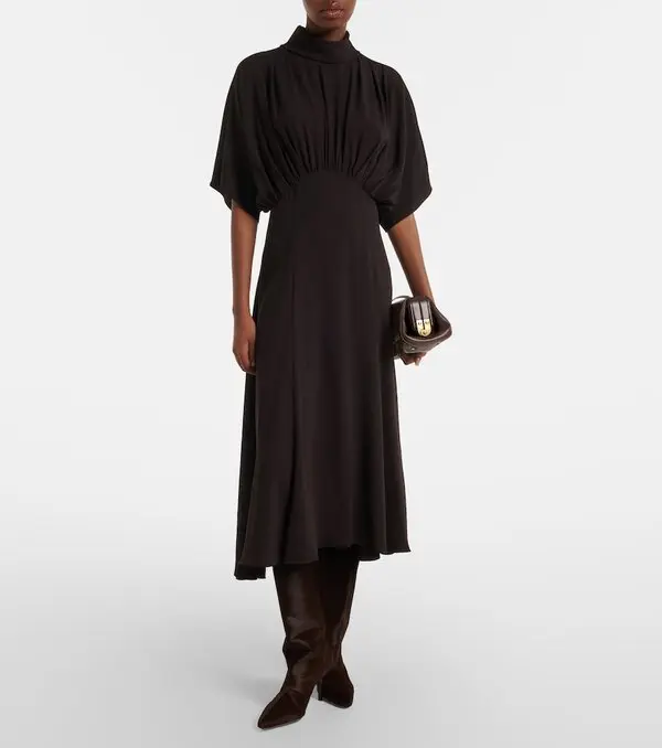 Agnona Gathered Midi Dress