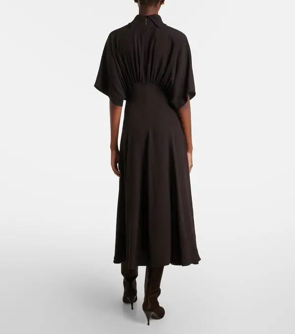 Agnona Gathered Midi Dress