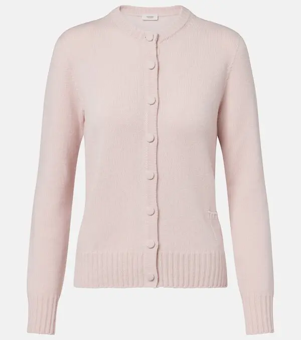 Agnona Cashmere Cardigan With Ribbed Trim