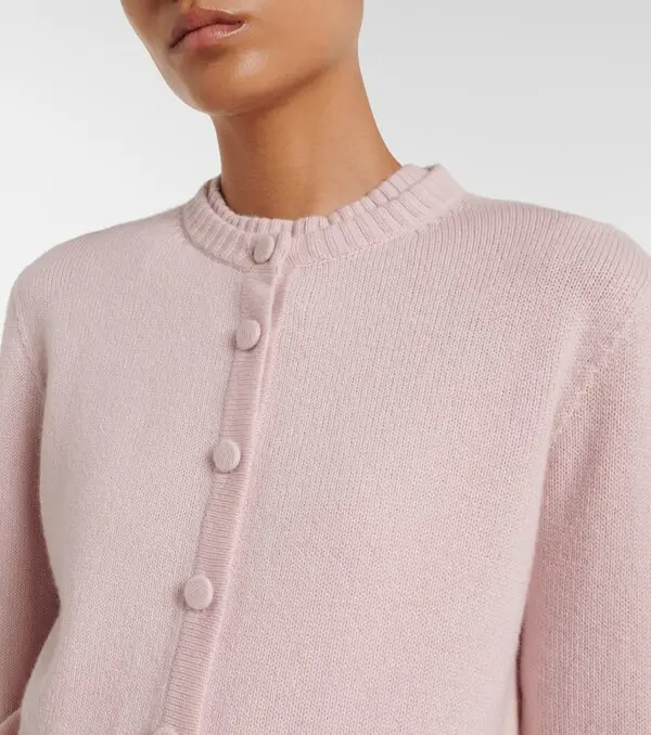 Agnona Cashmere Cardigan With Ribbed Trim