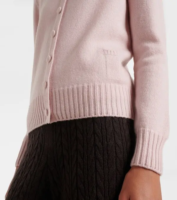 Agnona Cashmere Cardigan With Ribbed Trim