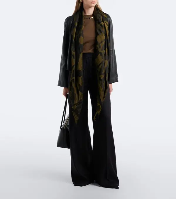 Max Mara Silk And Cashmere Top - Green