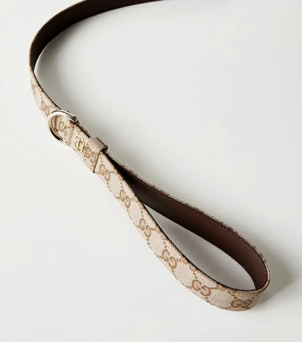 Gucci L Gg Canvas Dog Leash
