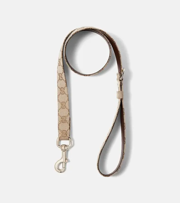 Gucci Gg Canvas Dog Leash - Beige