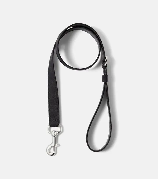Gucci Gg Canvas Dog Leash - Black