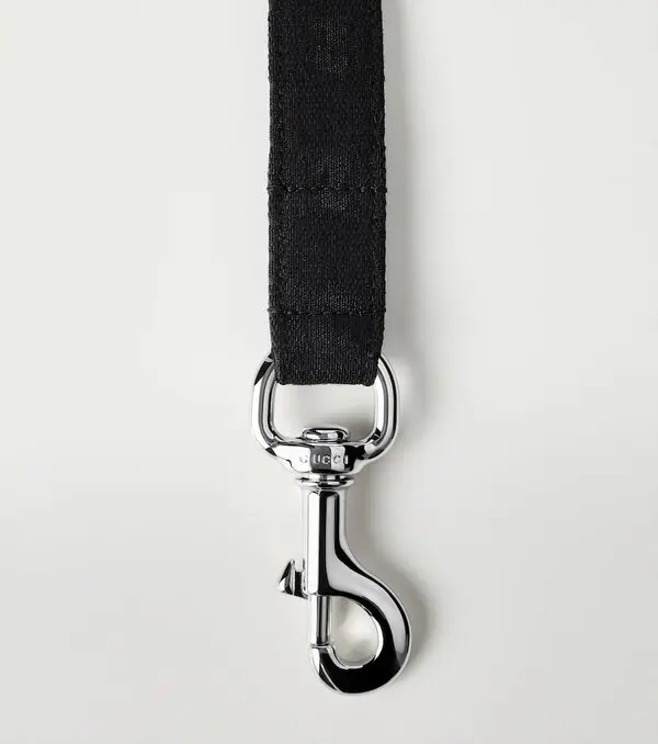 Gucci Gg Canvas Dog Leash - Black