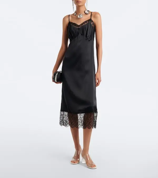 Simone Rocha Satin Slip Dress