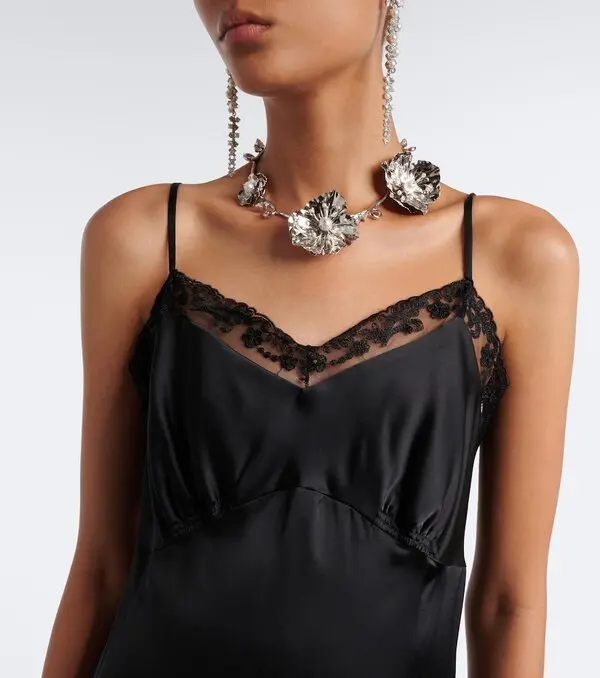 Simone Rocha Satin Slip Dress