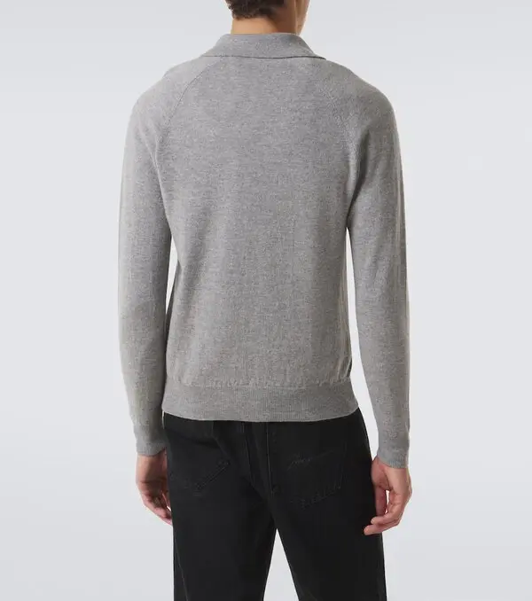 LARDINI Virgin Wool And Cashmere Polo Sweater
