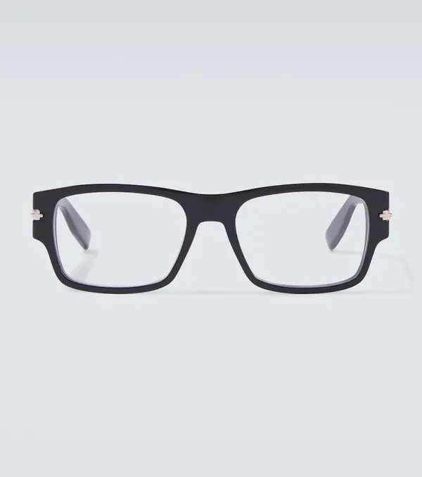 Dior Rectangular Acetate Glasses - Black