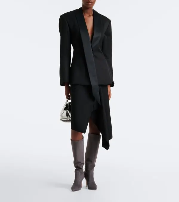GIANVITO ROSSI Suede Knee-high Boots - Grey