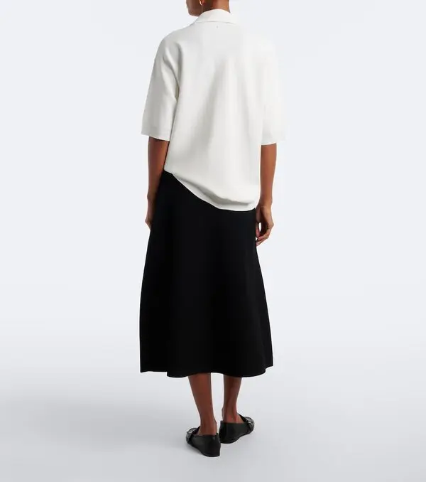 Max Mara Knitted A-line Midi Skirt
