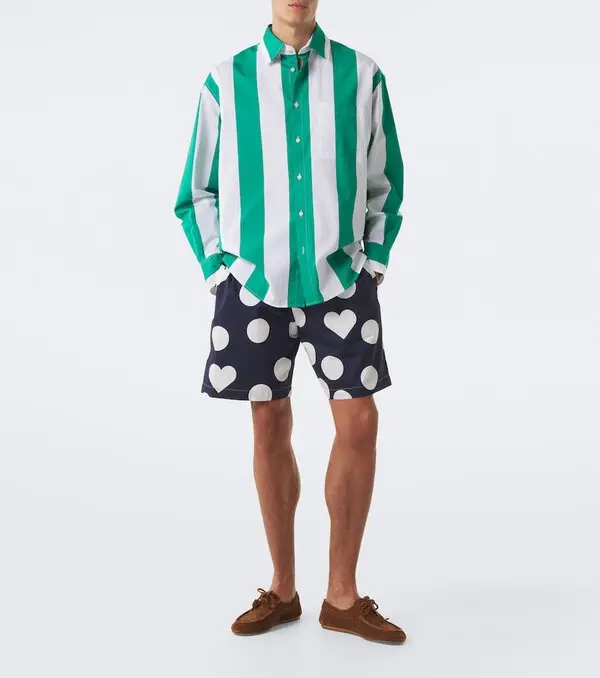 Jacquemus Camargue Striped Cotton Poplin Shirt
