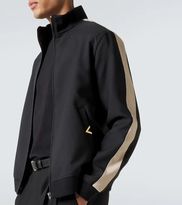 Valentino Garavani Vgold Track Jacket - Black