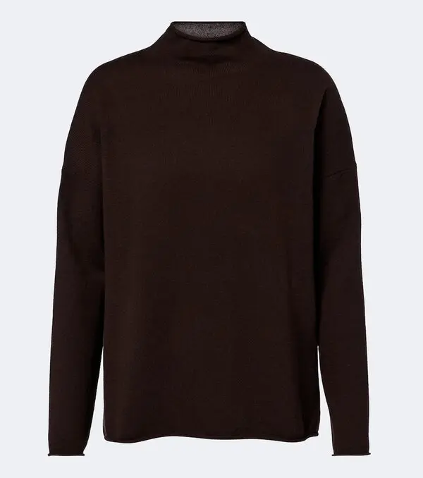 Jardin Des Orangers Cashmere Mock Neck Sweater - Brown