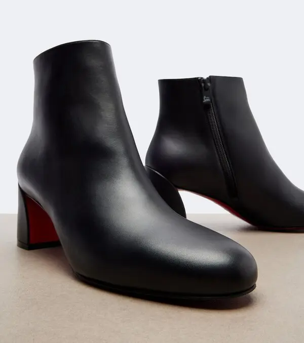 CHRISTIAN LOUBOUTIN Jane Leather Ankle Boots