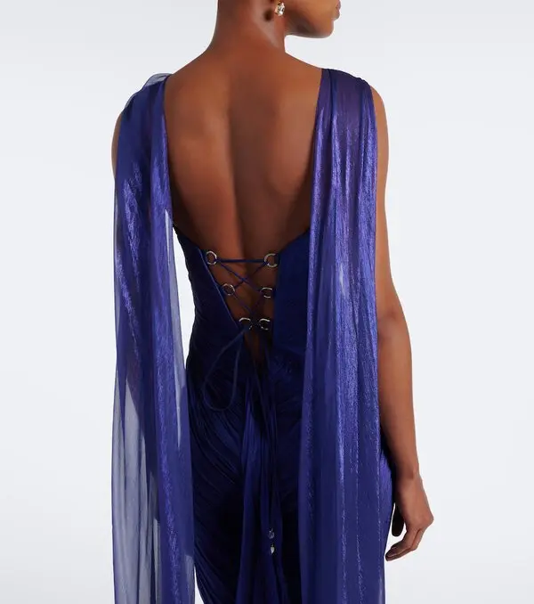 MARIA LUCIA HOHAN Salima Silk Bustier Gown