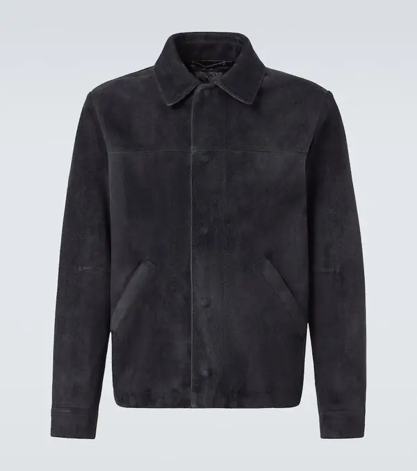 TOM FORD Suede Bomber Jacket - Grey