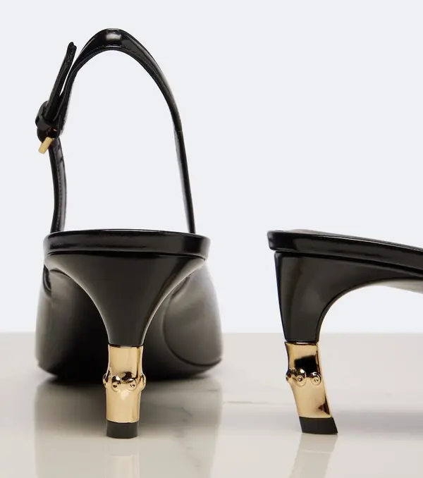 Gucci Eva Leather Slingback Pumps