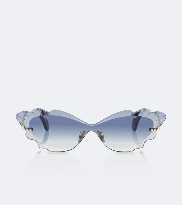 AQUAZZURA Palm Beach Cat-eye Sunglasses - Black