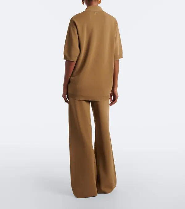 Max Mara Knitted Wide-leg Trousers