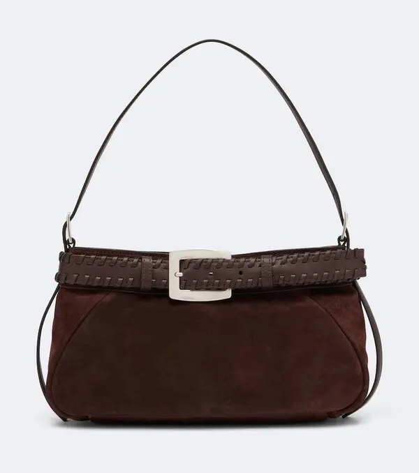 Staud Brooklyn Small Suede Shoulder Bag