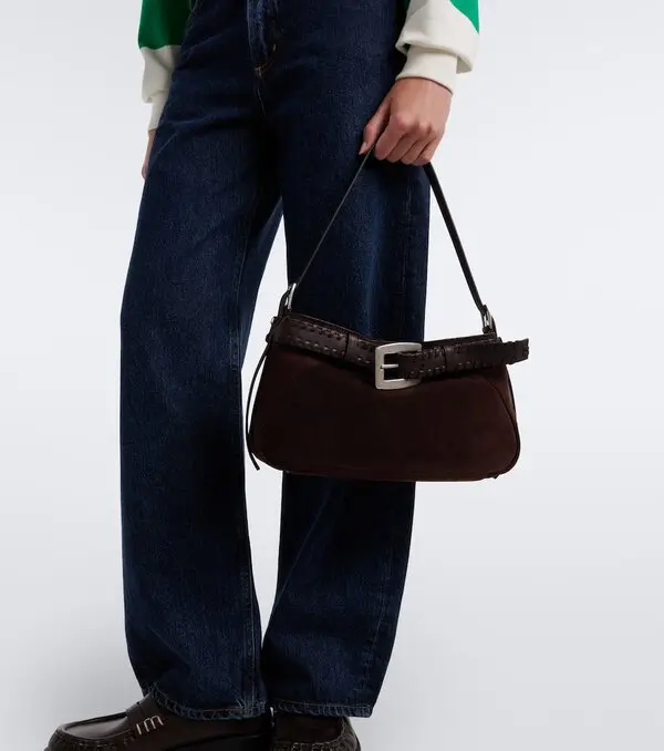 Staud Brooklyn Small Suede Shoulder Bag