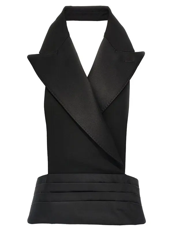 Dolce & Gabbana Double-breasted Bare Back Vest