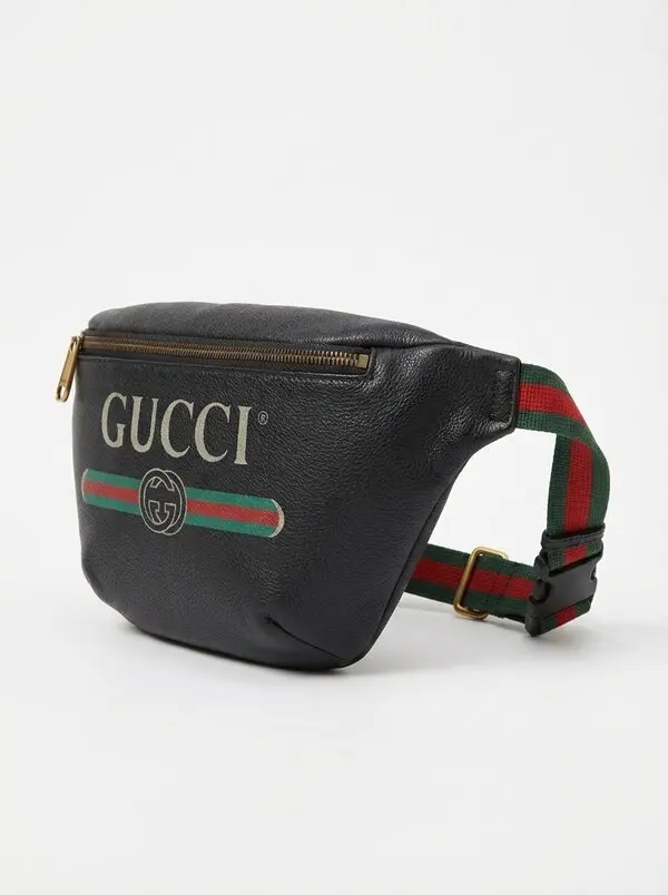 Gucci Logo-print Leather Belt Bag