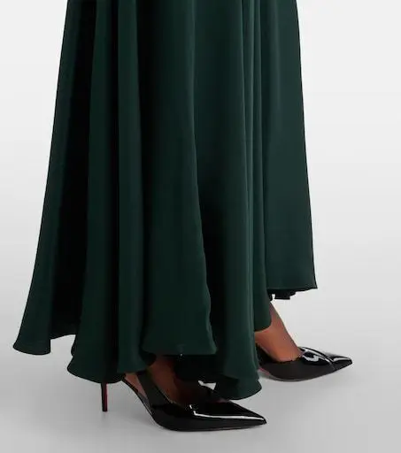 RODARTE Silk Cocktail Dress With Velvet Bow Detail - Black