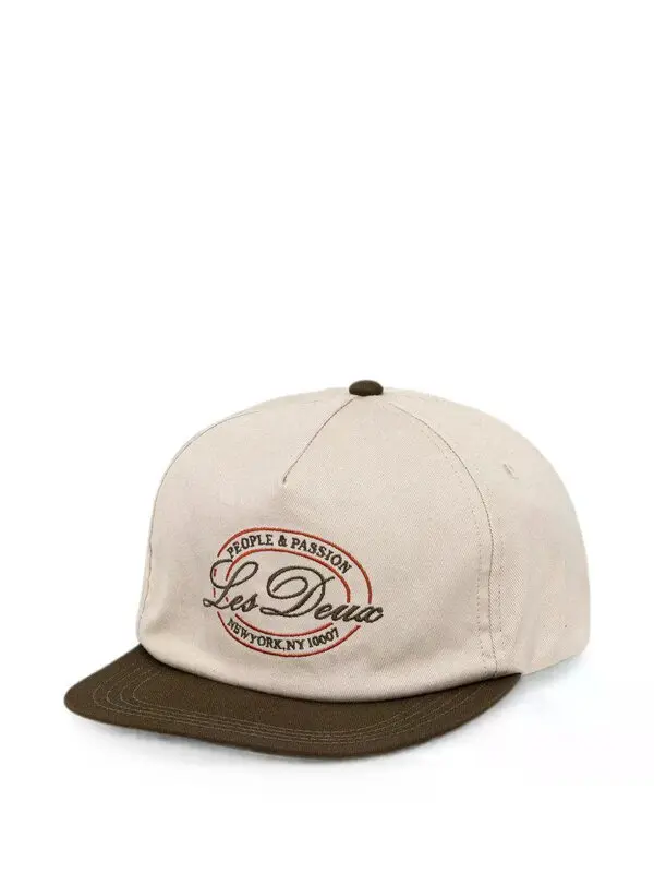 LES DEUX Embroidered Logo Cap - Neutrals